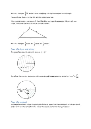 Mensuration notes and_ solved problems | DOCX