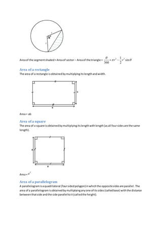Mensuration notes and_ solved problems | DOCX