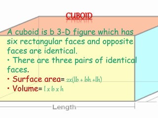 Mensuration ppt in maths | PPTX