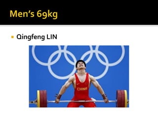 Men’s Weightlifting Gold Medal Winners 2012 by Mert Arkan | PPTX