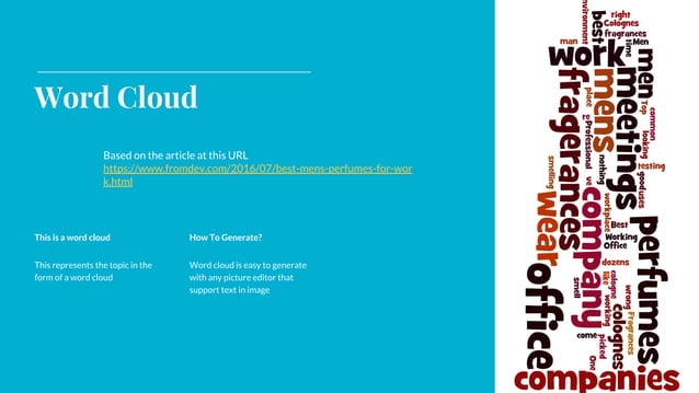 Mens work perfumes expressed in word clouds | PDF