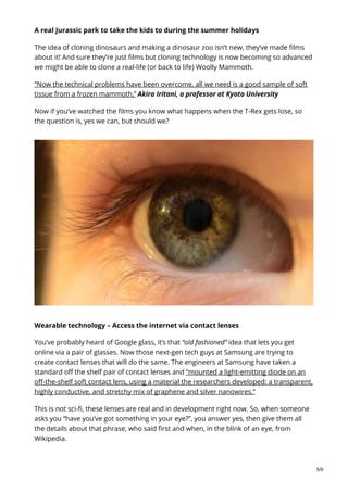 12 amazing and scary predictions for our future from experts who know | PDF