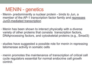 men syndrome. ppt genomic and genetics | PPTX
