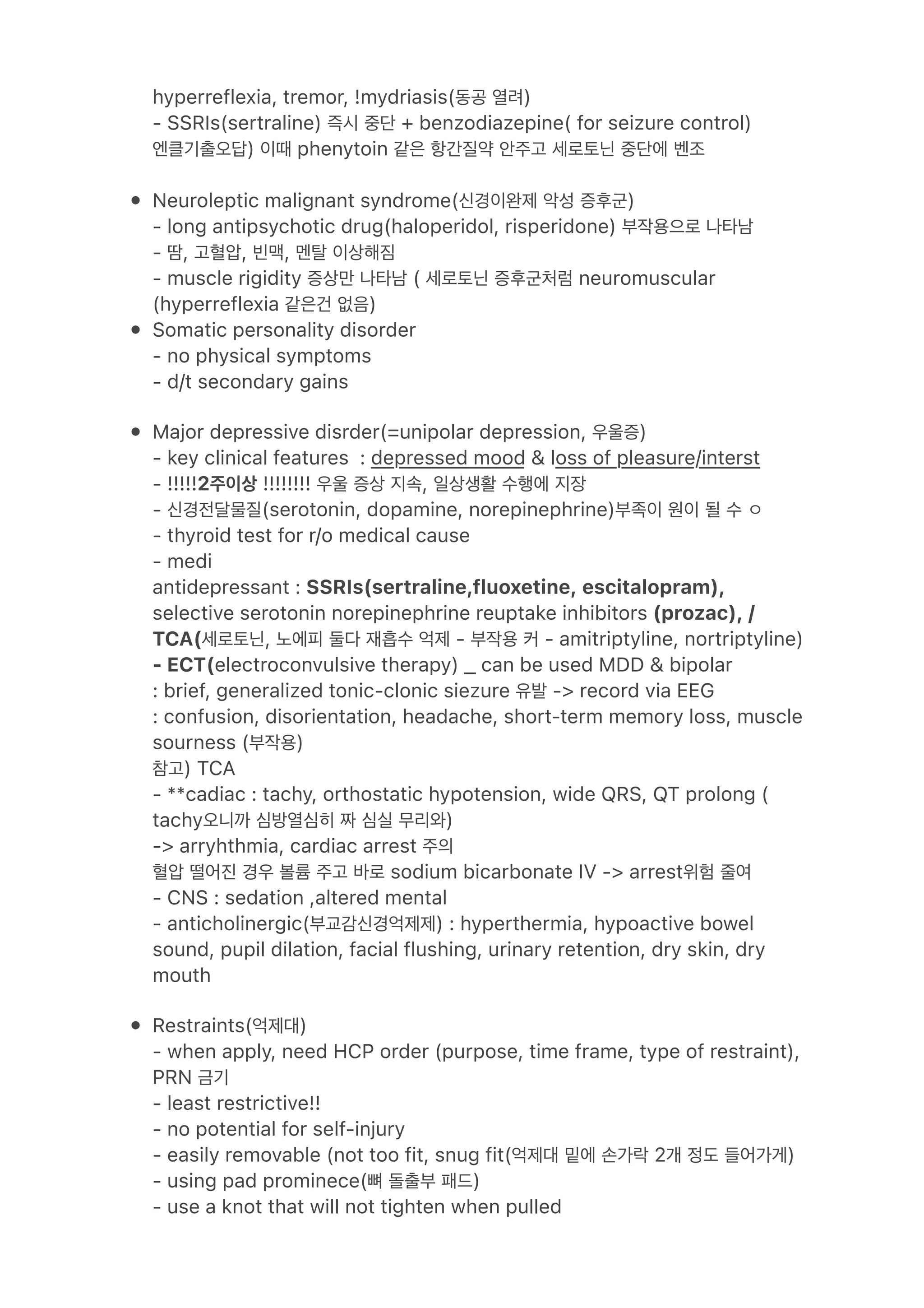 nclex mental/schizophrenia, delirium etc | PDF