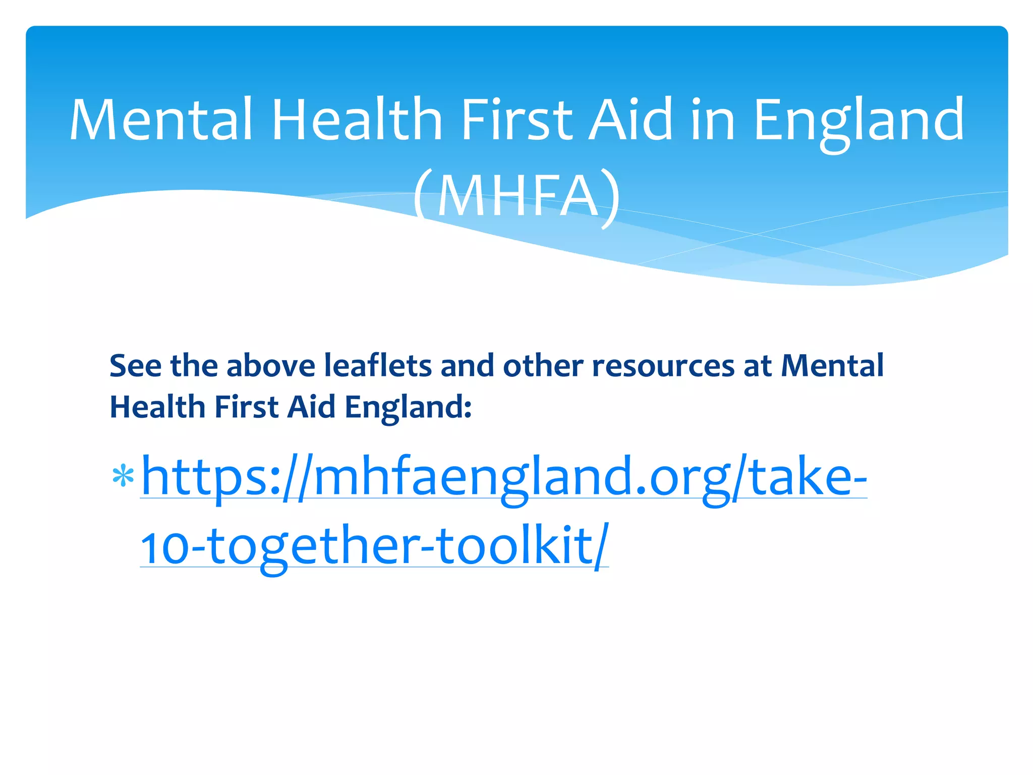 Mental-Health-First-Aid | PPTX