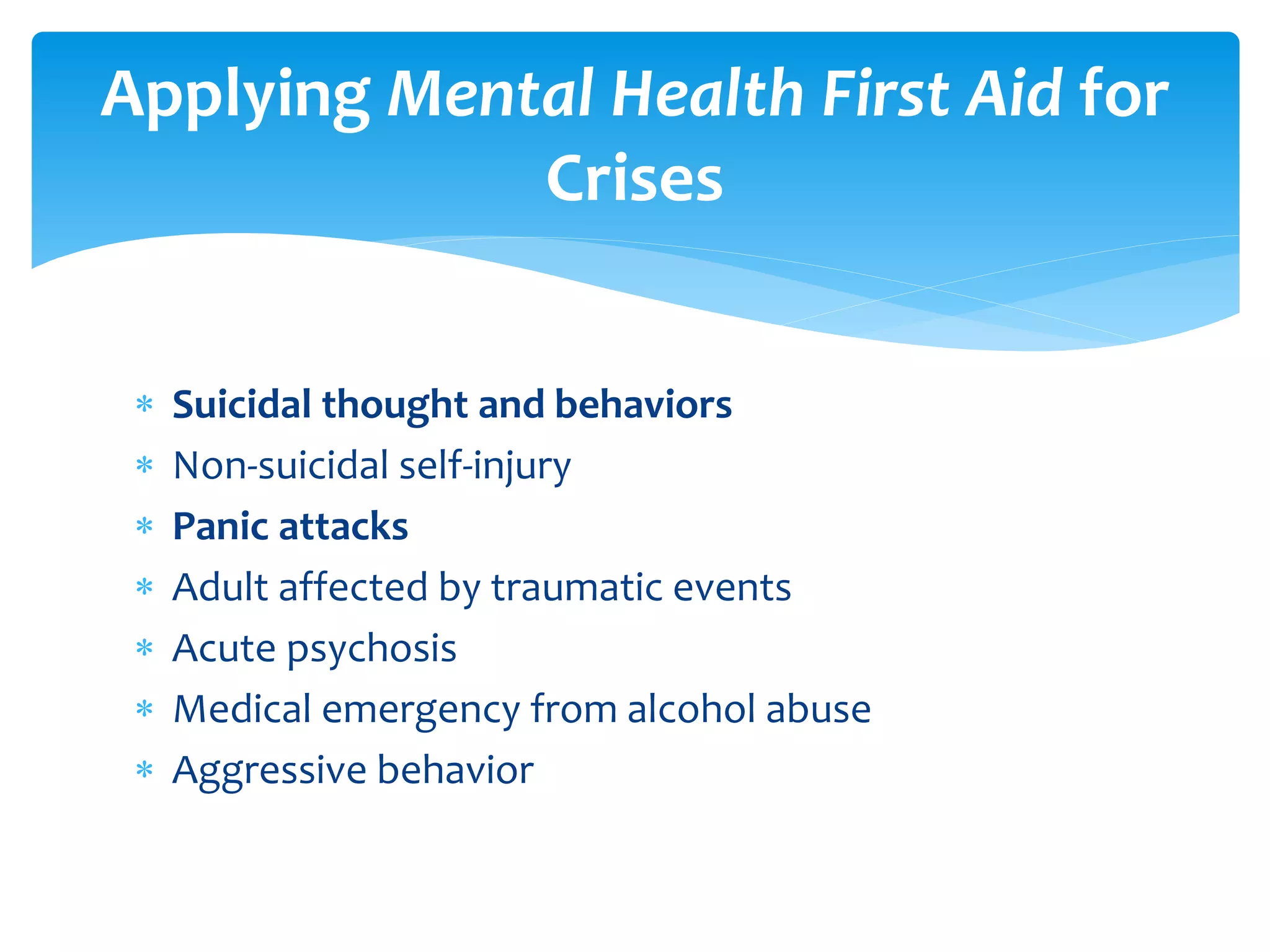 Mental-Health-First-Aid | PPTX