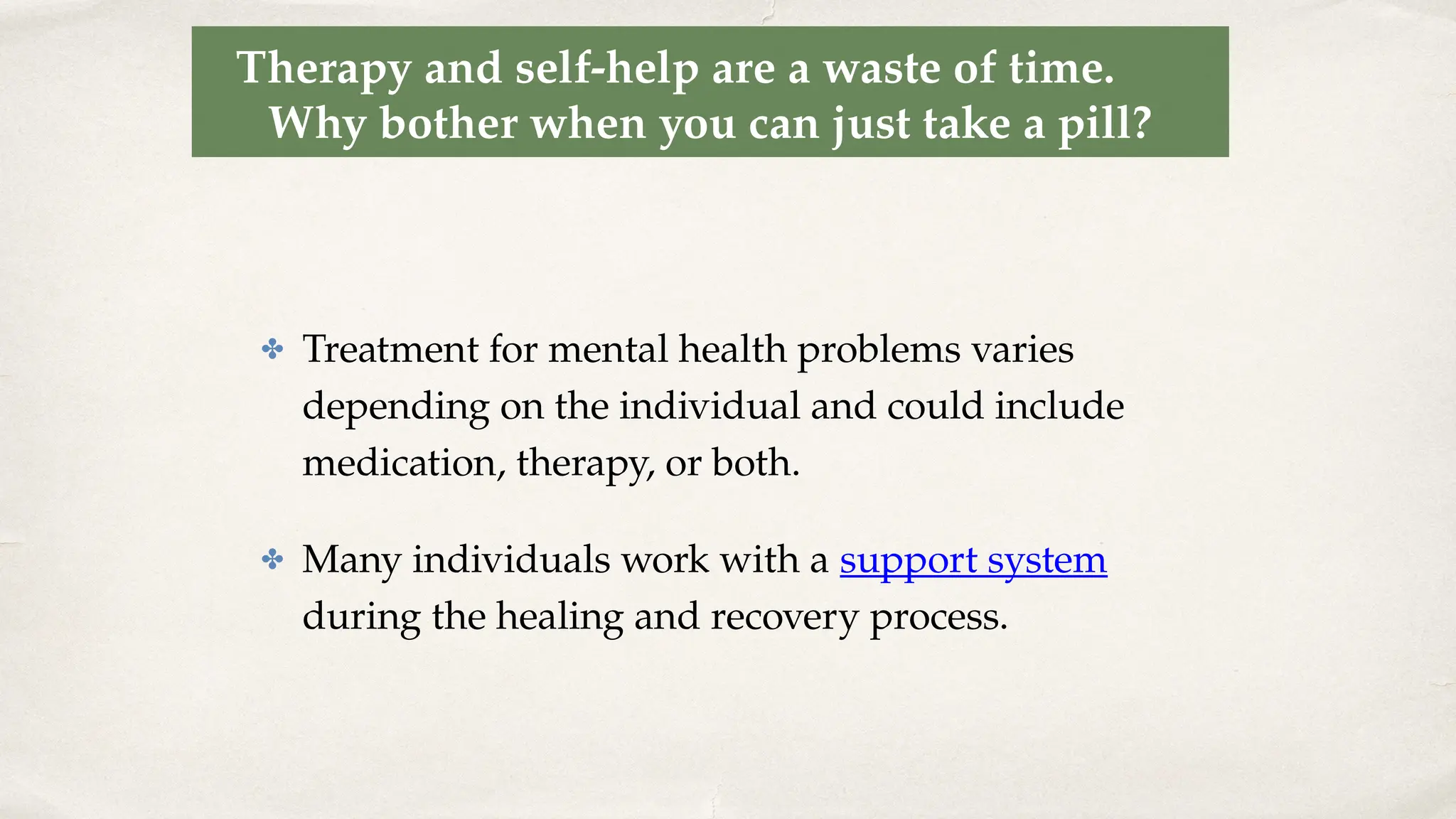 The Mental-Health-Myths-and-Facts Notess | PPTX