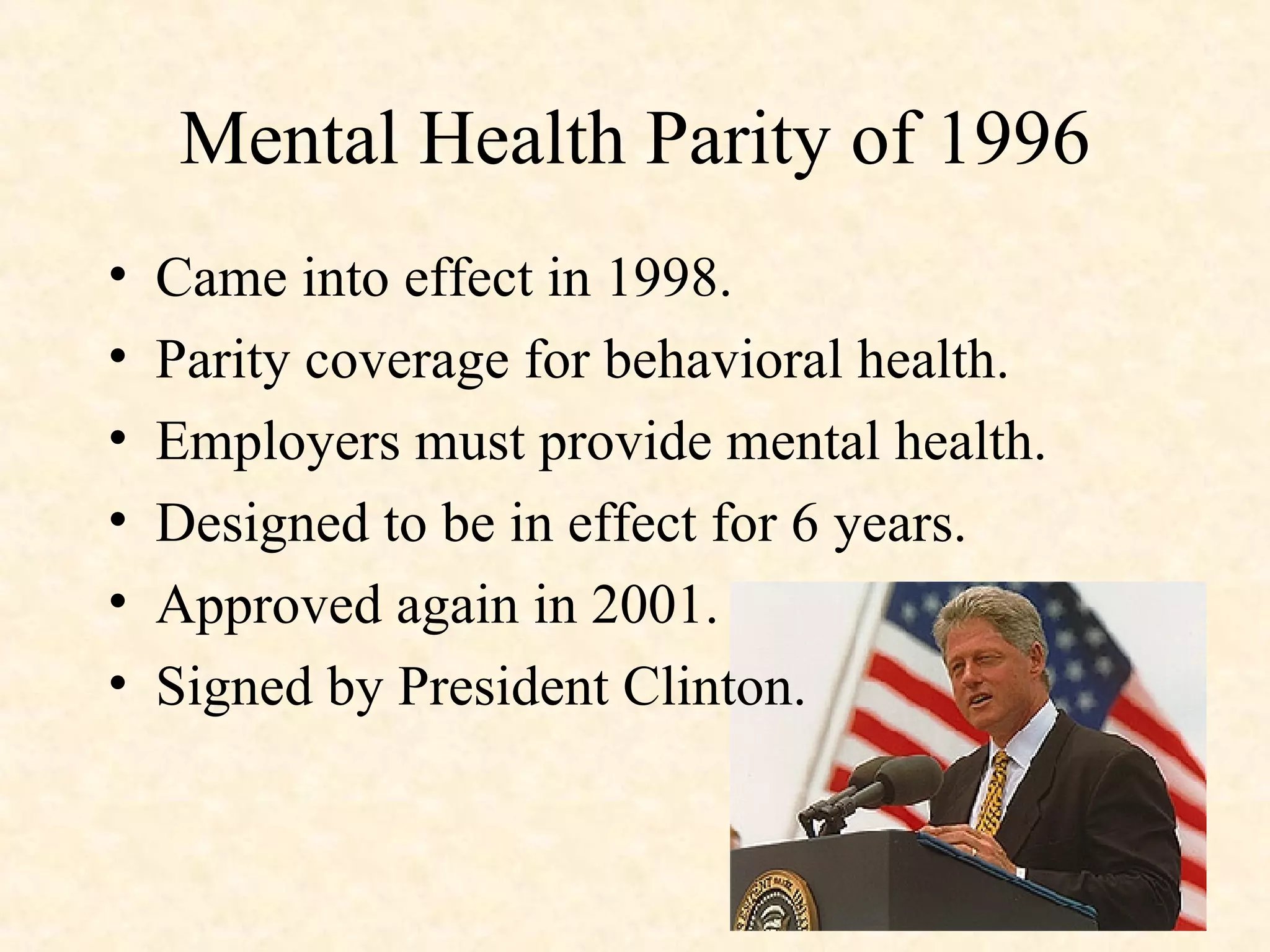 Mental Health Parity | PPT