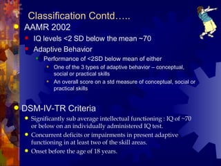 Mental Retardation | PPT