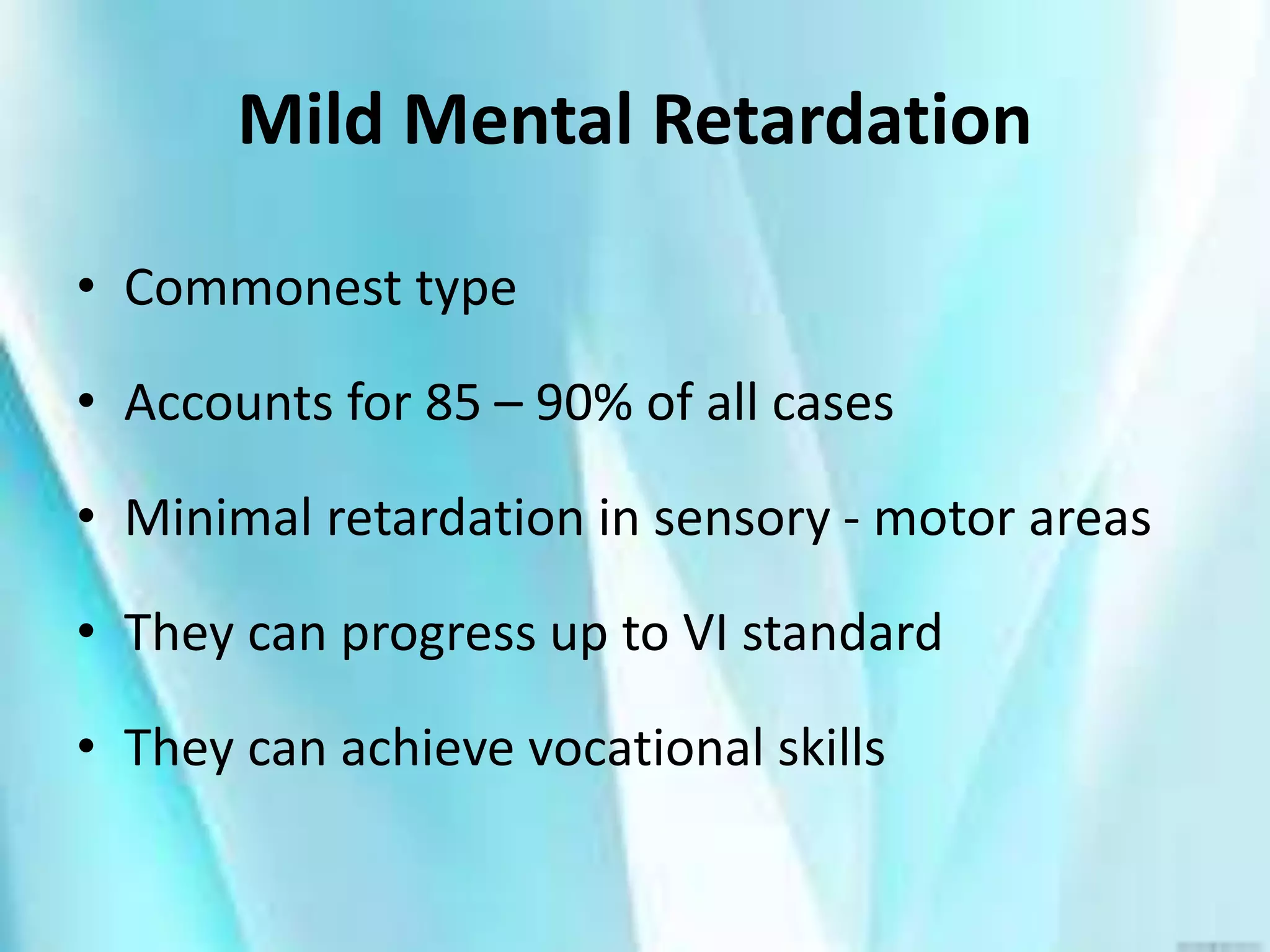 Mental retardation | PPTX