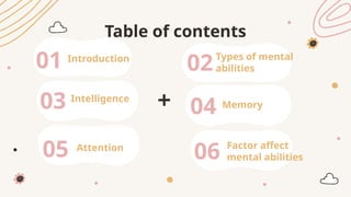 Mental Abilities...................................... | PPT