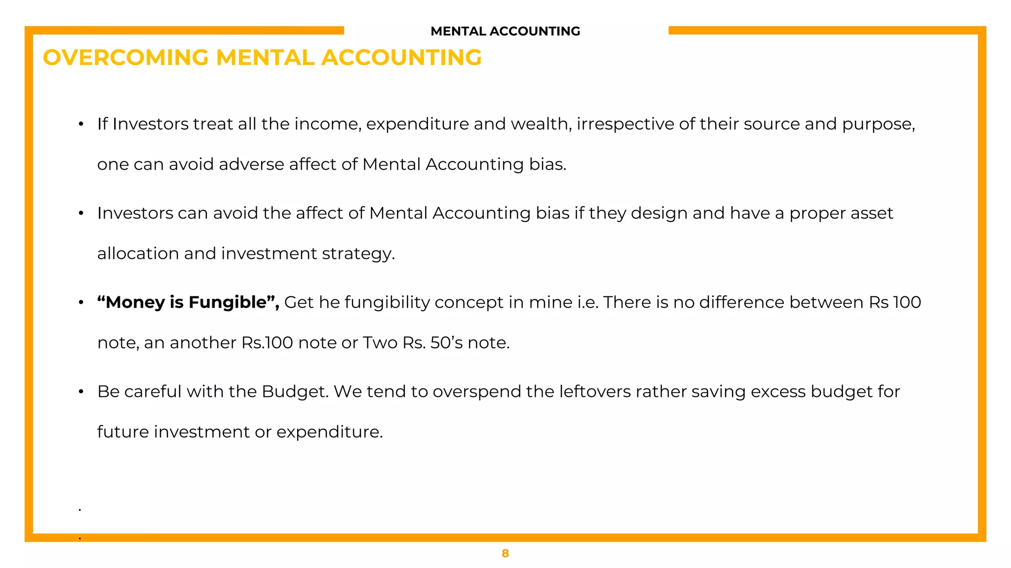 Mental Accounting : Behavioral Finance | PPTX