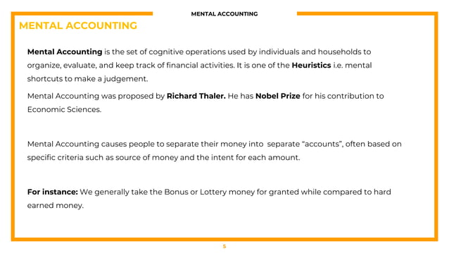 Mental Accounting : Behavioral Finance | PPTX | Business Accounting ...