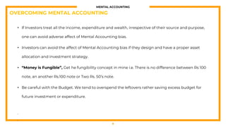 Mental Accounting : Behavioral Finance | PPTX