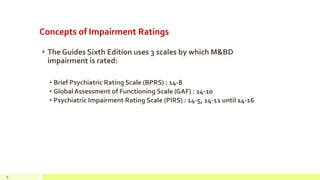 Mental Health & Behavior Impairment Ratings | PPTX