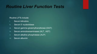 liver function tests (LFTs) | PPTX | Blood Disorders | Diseases and ...