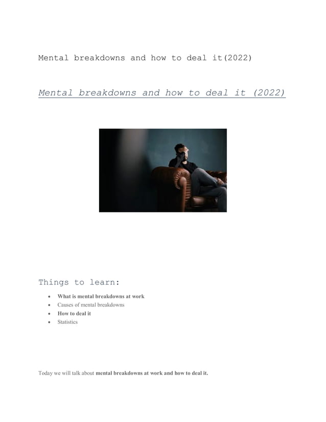 mental breakdowns at work and how to deal with it.pdf