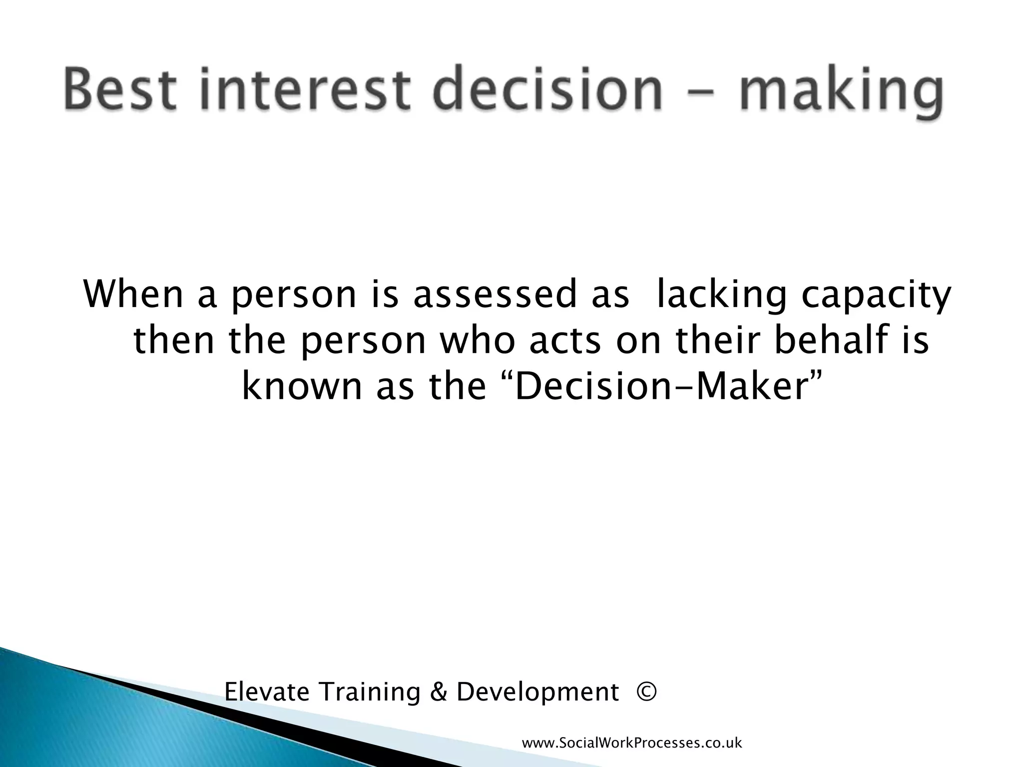 Mental capacity Act & DOLS | PPTX