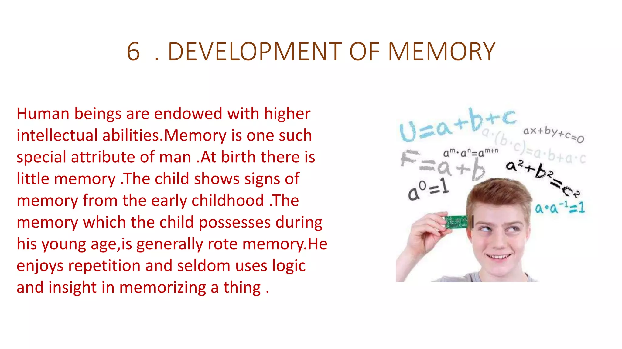 Mental development or Intellectual development | PPTX