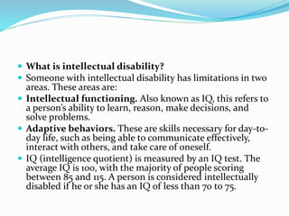 MENTAL DISABILITY | PPTX