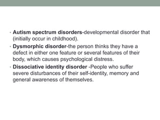 Mental disorders | PPTX