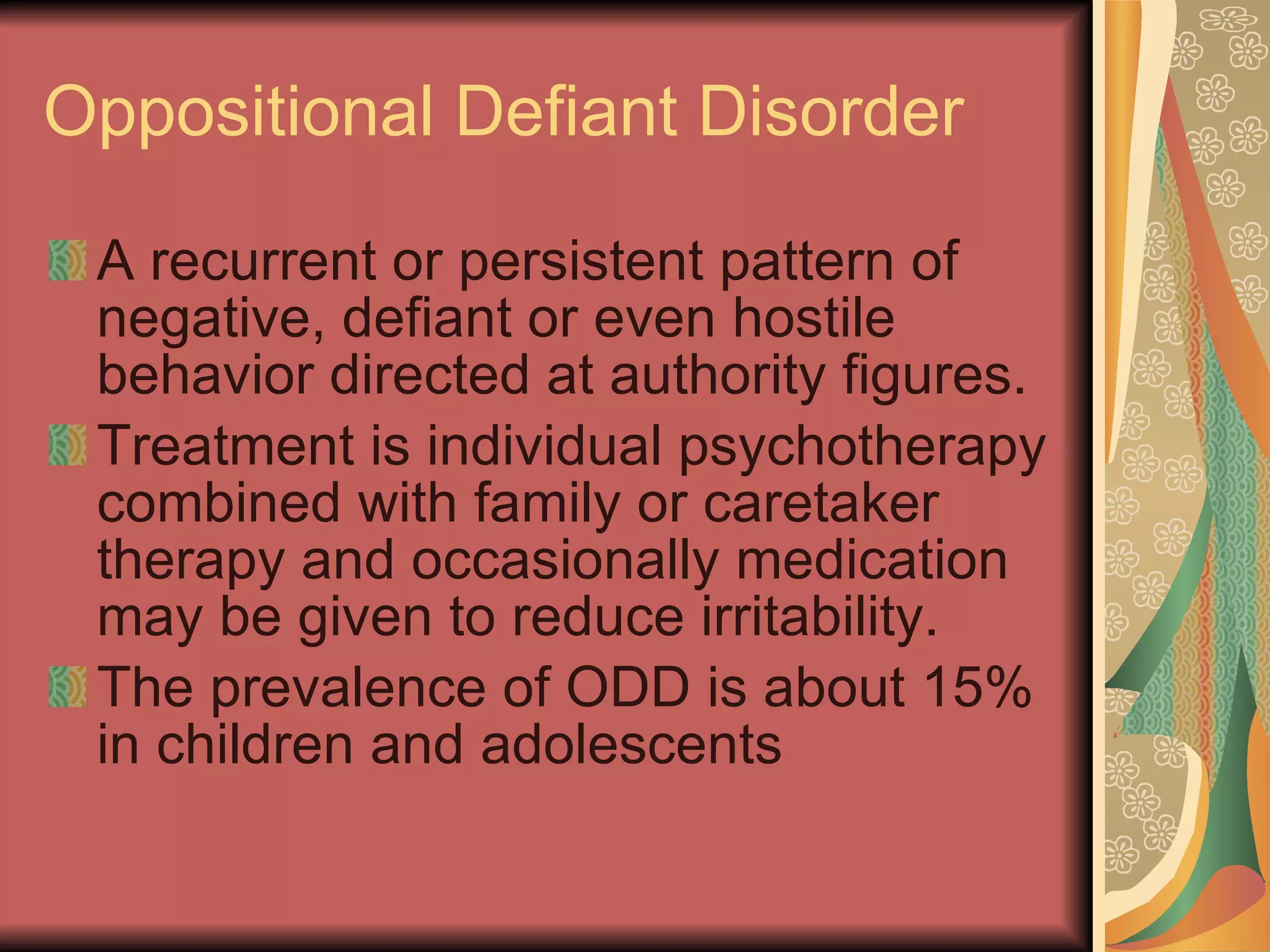 Mental disorders in children | PPT