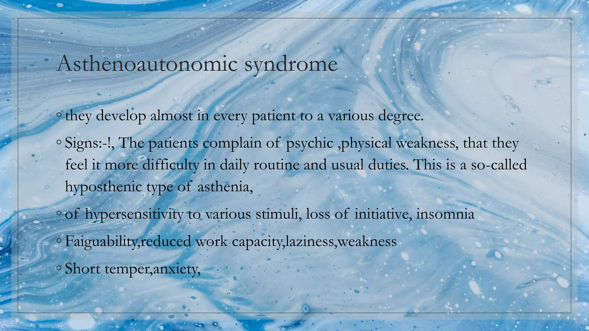 Mental disorders of presenile and senile age | PPTX