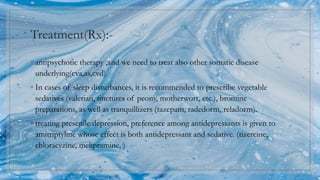 Mental disorders of presenile and senile age | PPTX