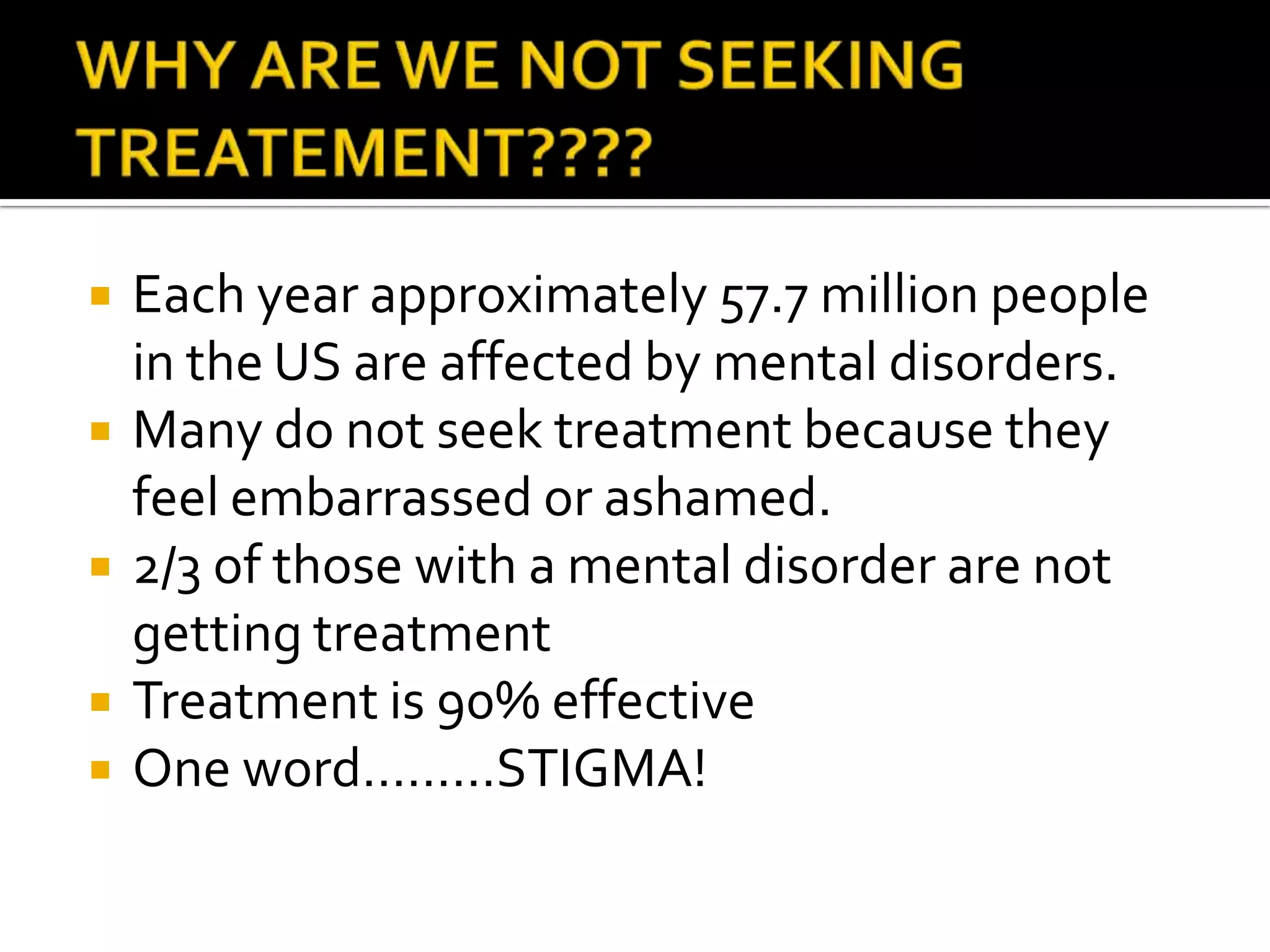 Mental disorders ppt | PPTX