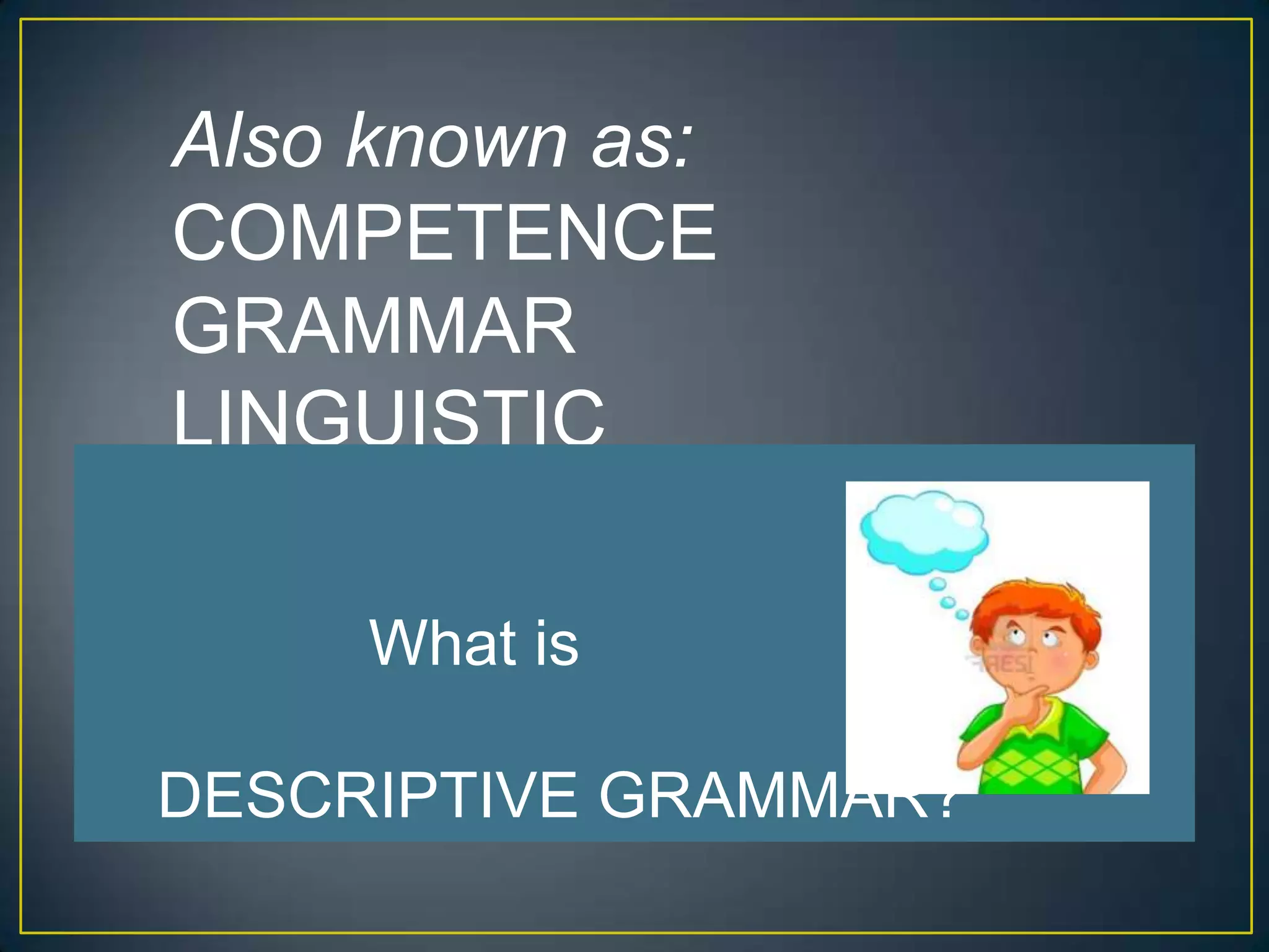 Mental grammar | PPTX