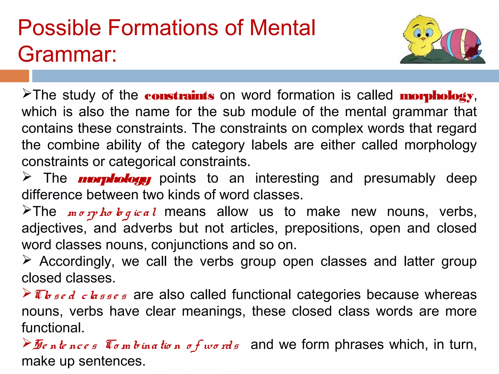 Mental Grammar-Descriptive Grammar (Competence Grammar, Linguistic ...
