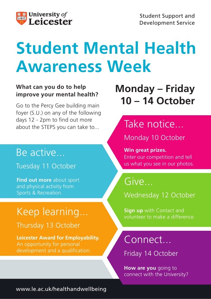 Student Mental Health Awareness Week