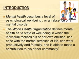 Mental health | PPTX