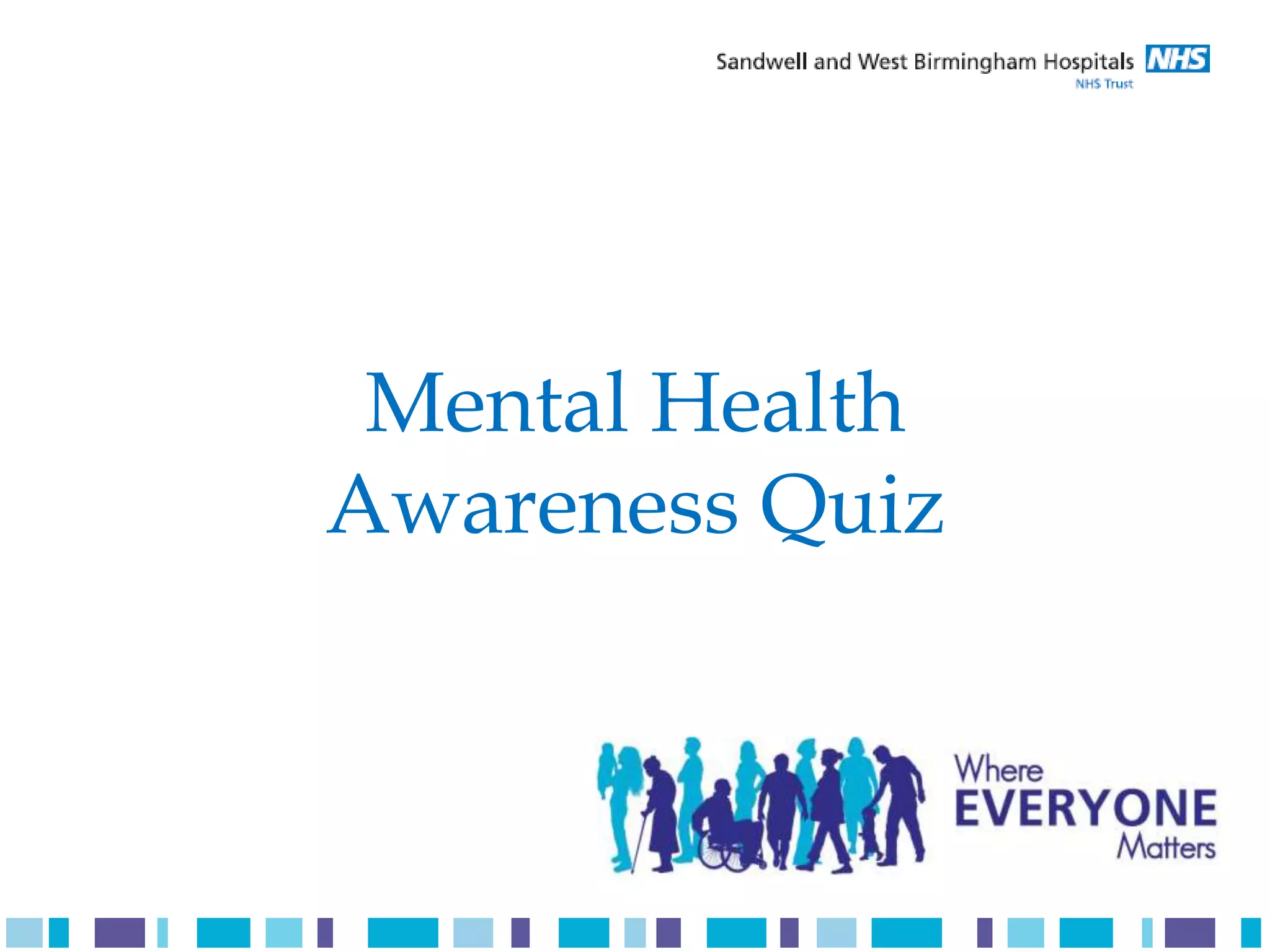 Mental Health Awareness quiz | PPTX