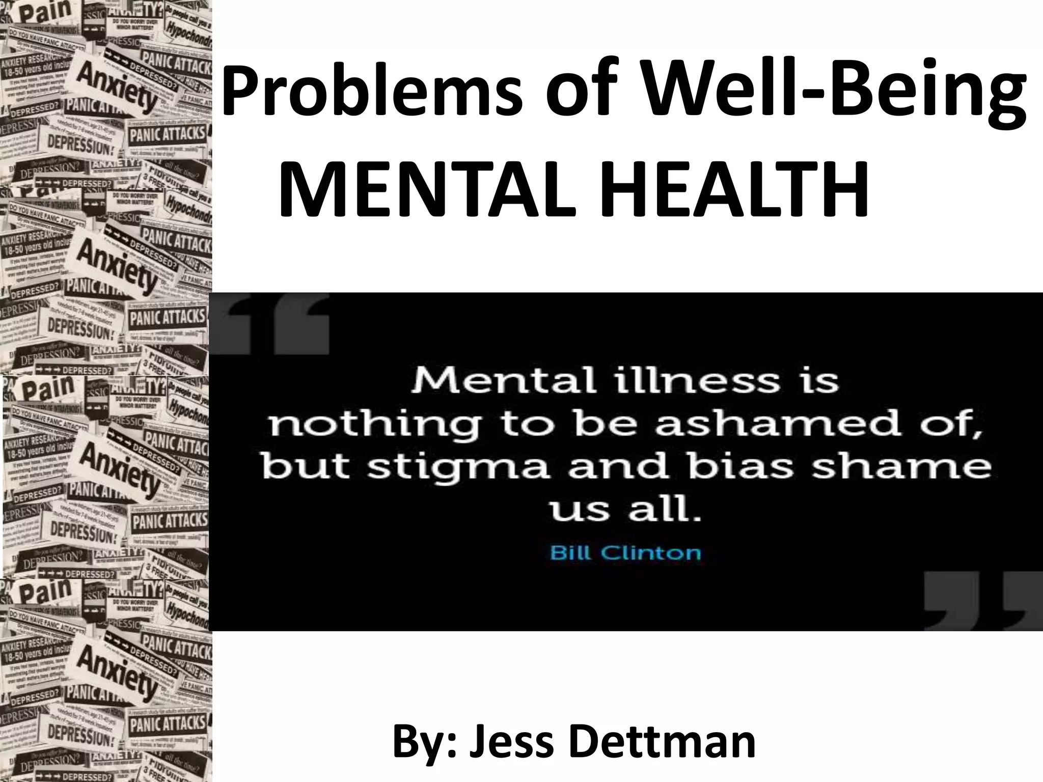 Contemporary Social Issues - Mental Health Powerpoint | PPTX