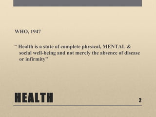 MENTAL HEALTH | PPT