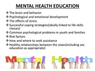 Mental health | PPTX