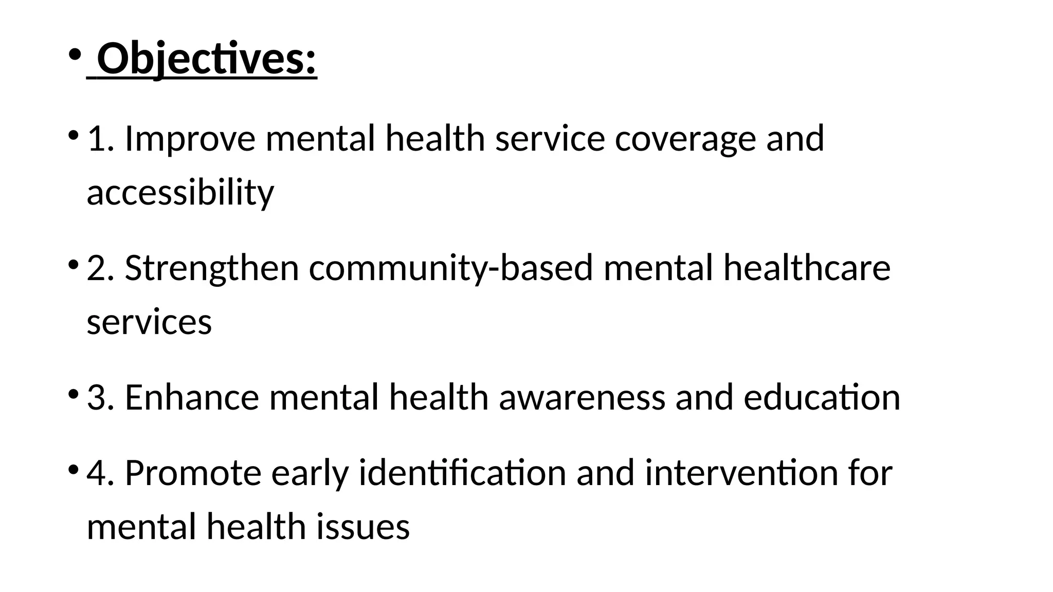 mental health programme in community health nursing | PPTX