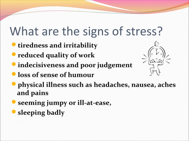 Mental health stress management | PPT