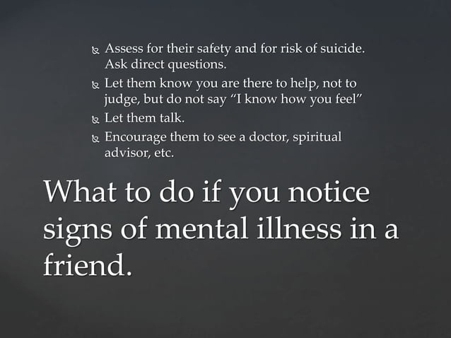 Mental health for IHS | PPT