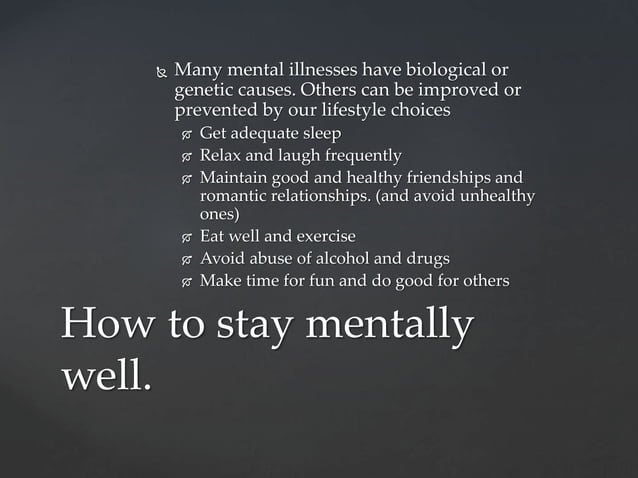 Mental health for IHS | PPT