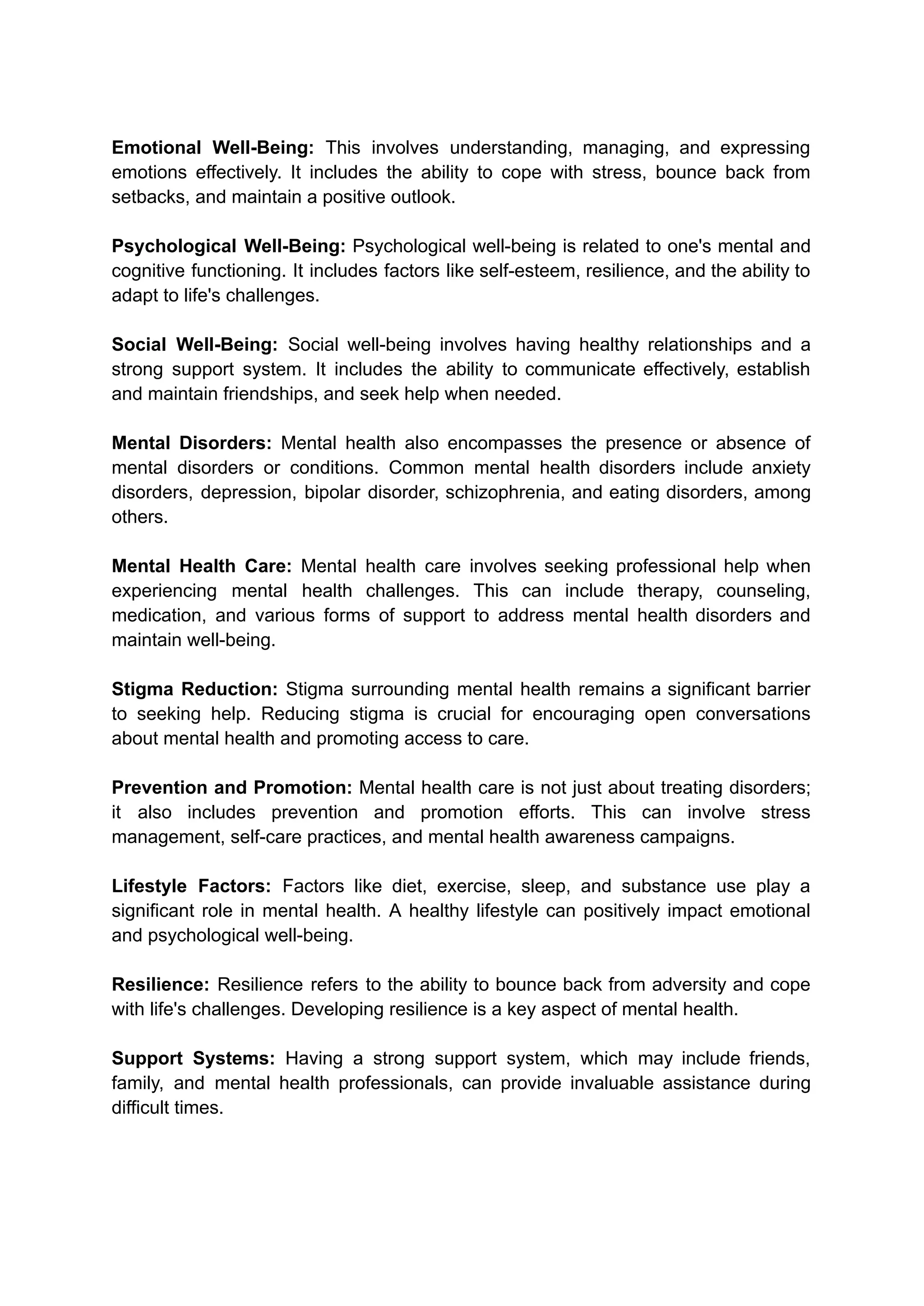 Mental health care! | PDF