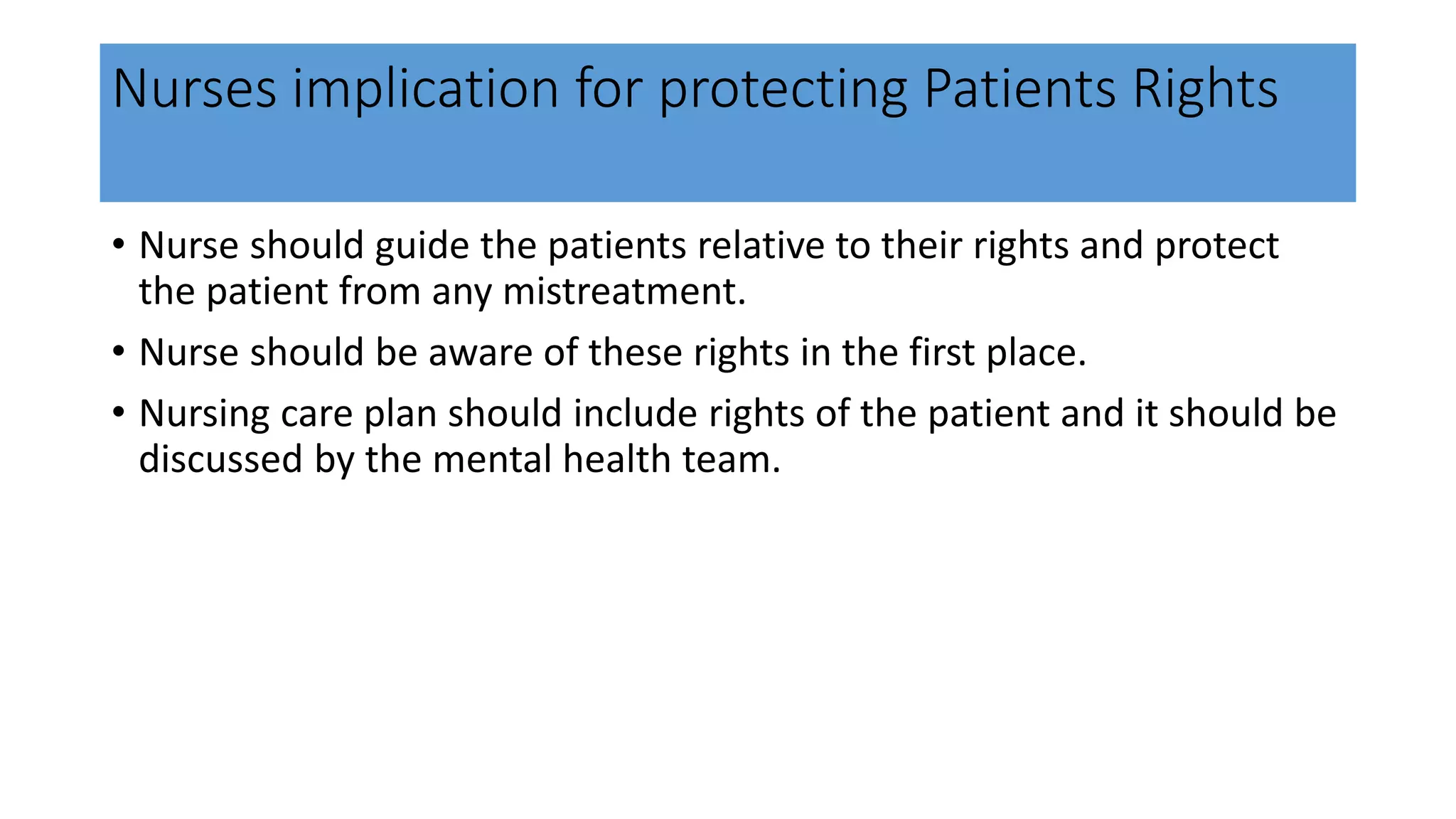 Mental health act | PPTX
