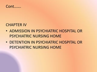 Mental health act | PPTX