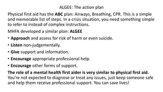 Mental health aid.pptx wellness presentation | PPTX