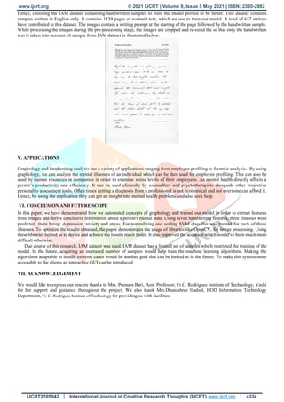MENTAL HEALTH ANALYSIS USING HANDWRITING BY GENERATING WRITING PROMPTS ...