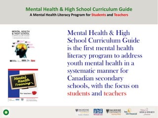 School Mental Health Literacy: The Foundation for Youth Mental Health ...