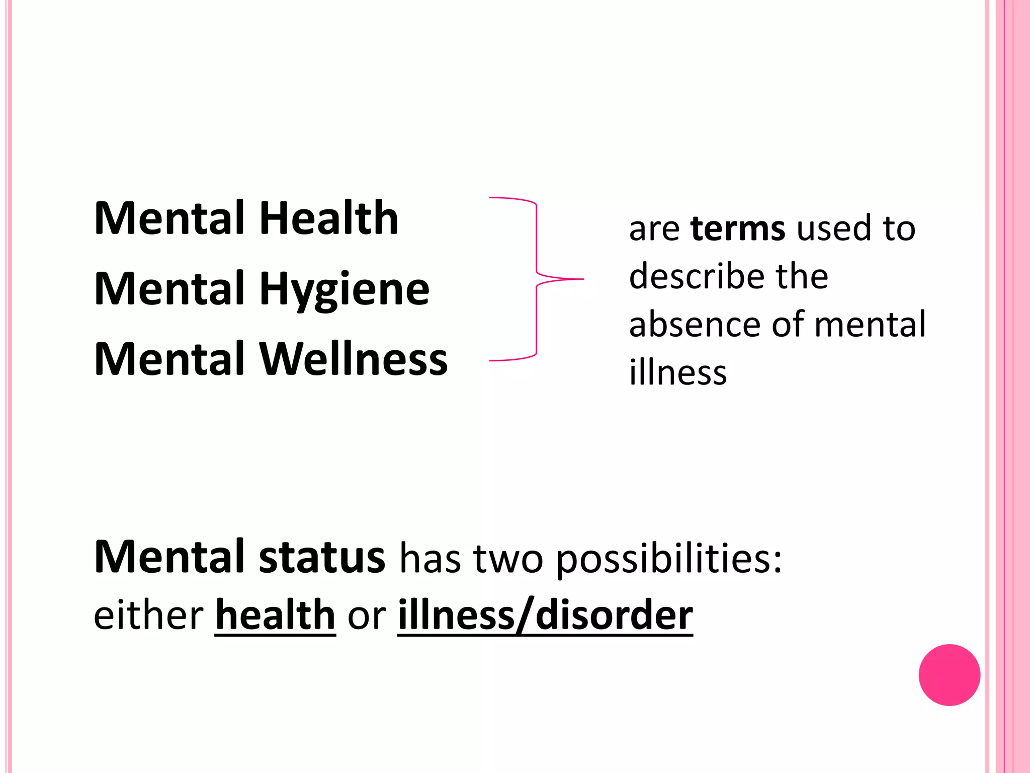 Mental Health and Hygiene | PPTX