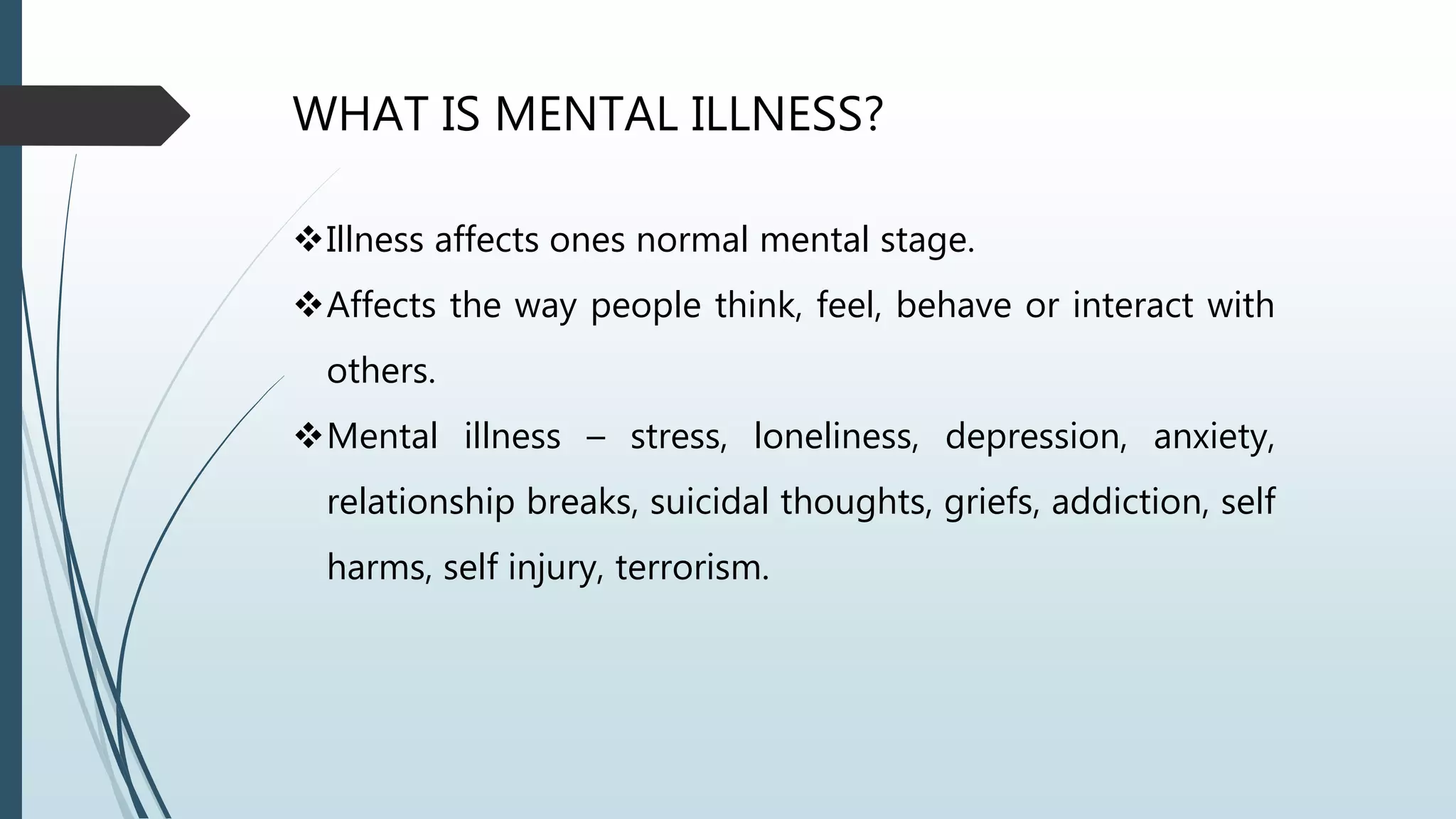 Mental health and mental illness | PPTX