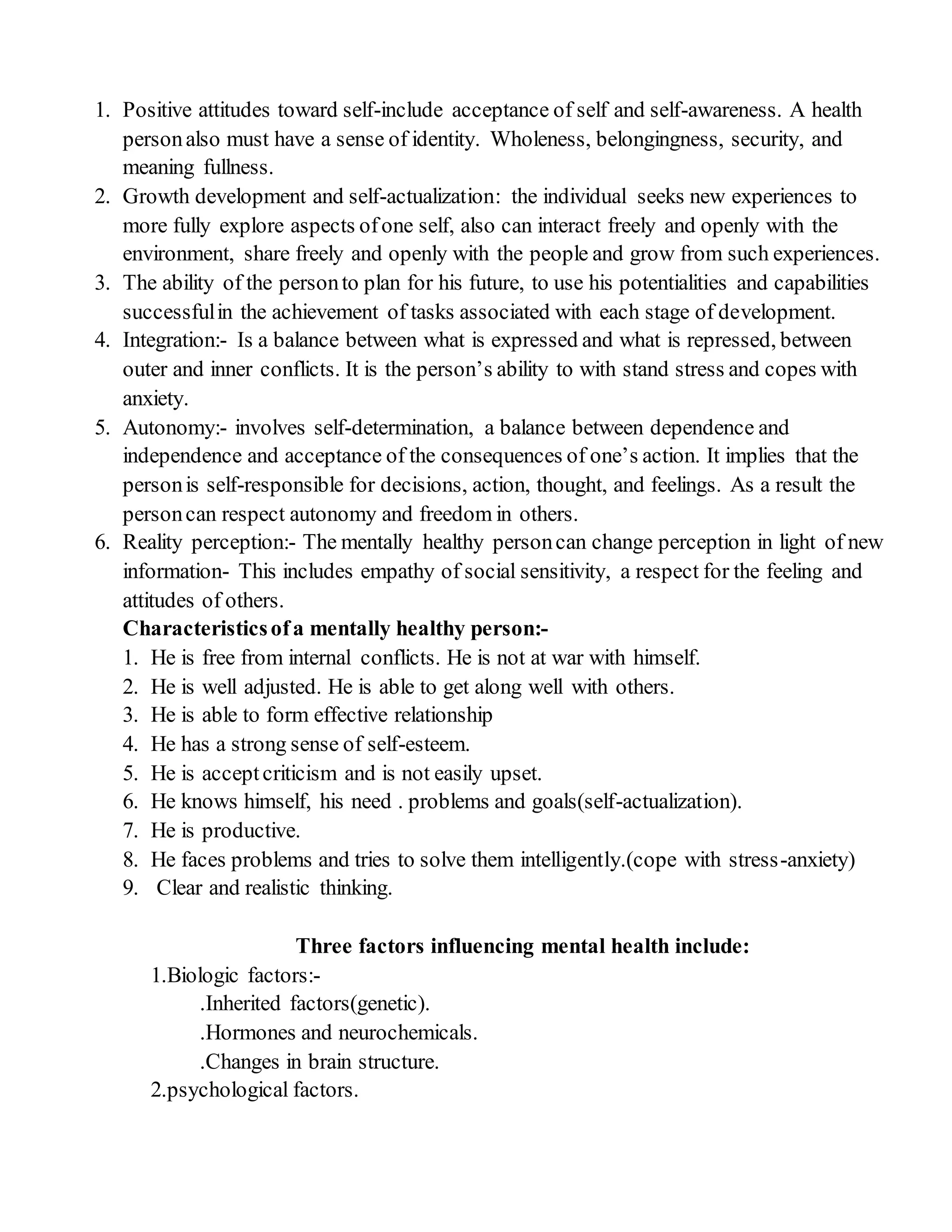 Mental health and mental illness | PDF